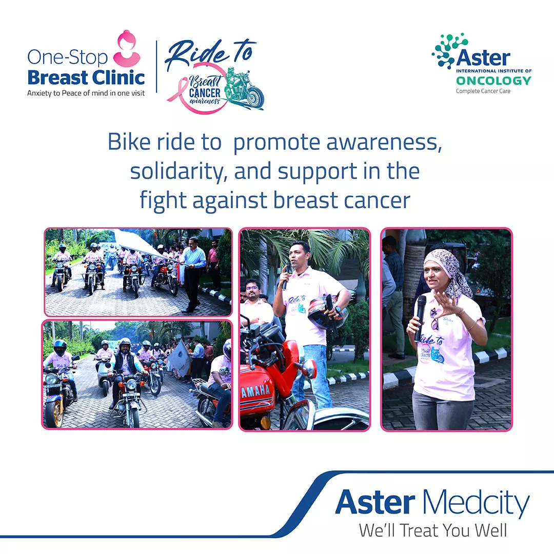 Aster Medcity's Bike Ride for Breast Cancer Awareness | Aster Hospitals